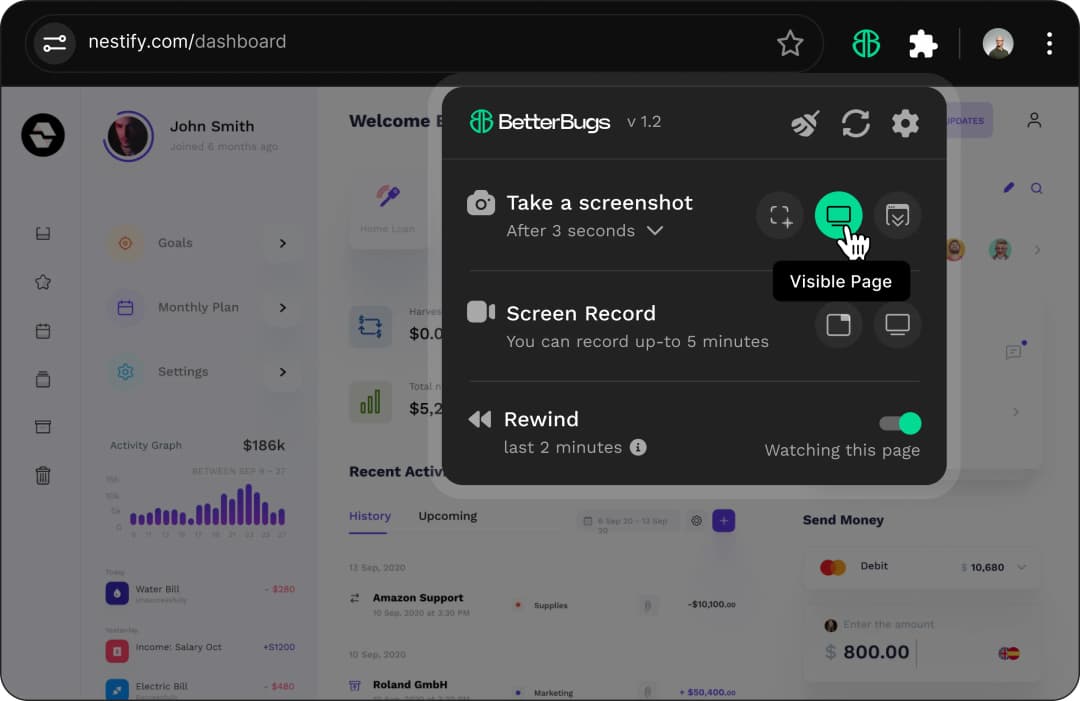 BetterBugs | Precise bug reports with one click.